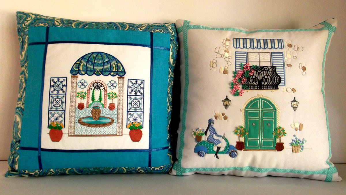 Bundle Mediterranean Courtyard and Italian Balcony Pillows – Enchanting ...