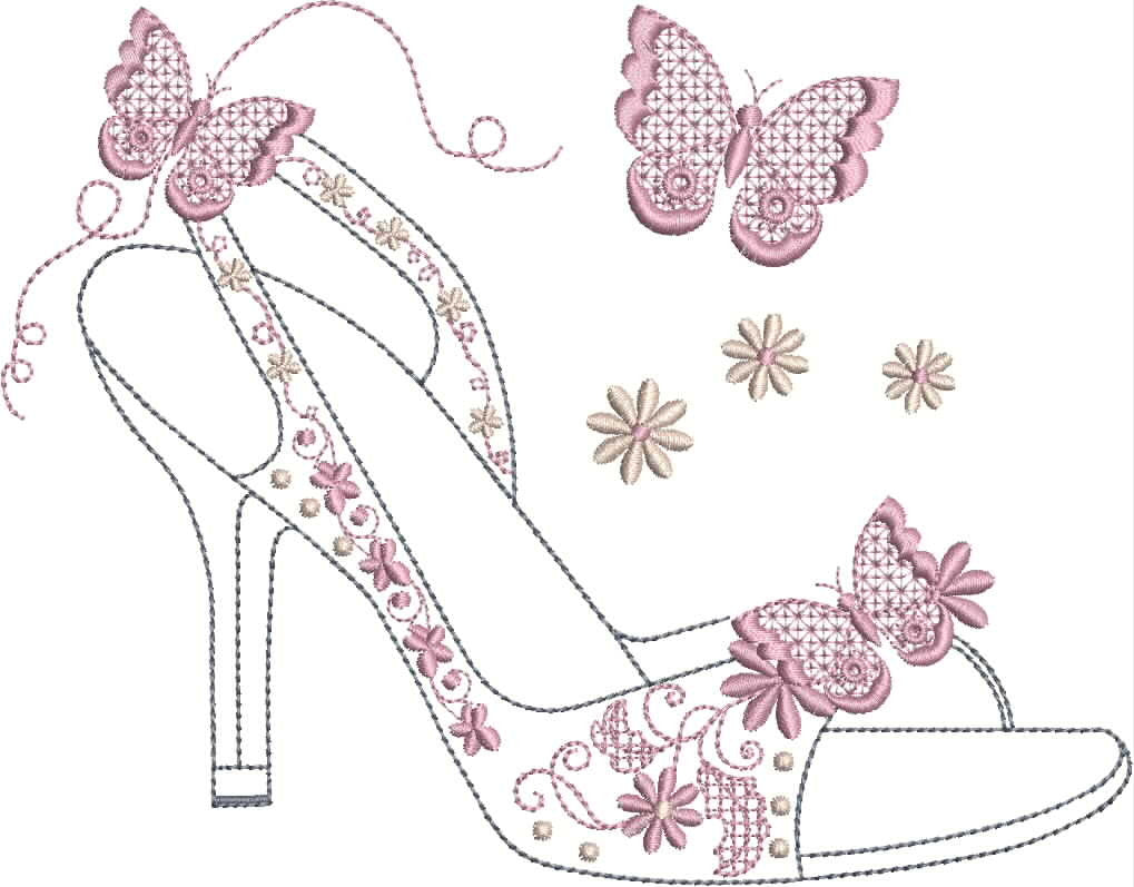 Ooh La La Shoe Set 5 x 7 $ 6 x 10 Combo – Enchanting Designs