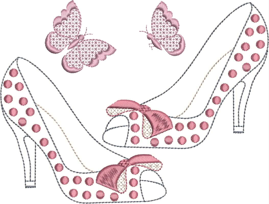 Ooh La La Shoe set 4 x 4 – Enchanting Designs